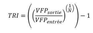 TRI - Taux de rentabilité interne - Invest Prep
